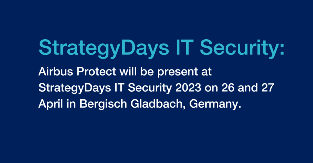 Airbus Protect at StrategyDays IT Security 2023 - Airbus Protect